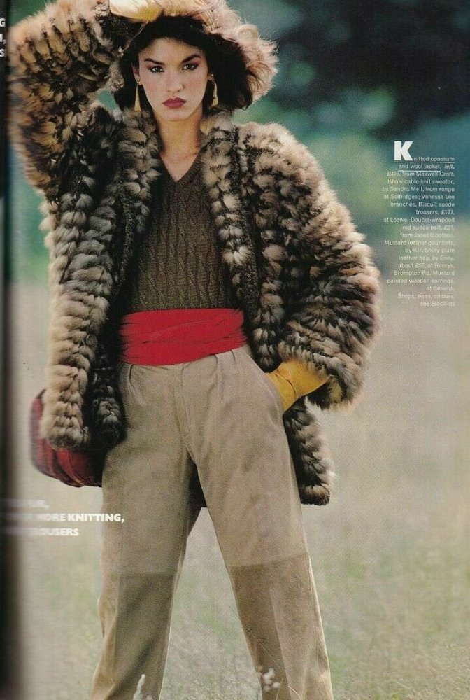 Uk Vogue October 15 1979 Janice Dickinson By Mike Reinhardt The